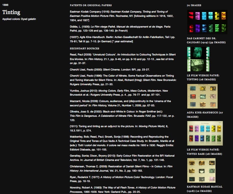 GalleriesTinting_Overview | FilmColors – An Interdisciplinary Approach